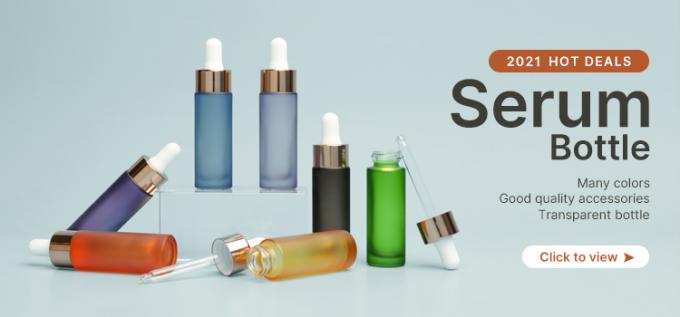 Botol Penetes Serum Perawatan Kulit Kotak Kosong 20ml Warna Bening